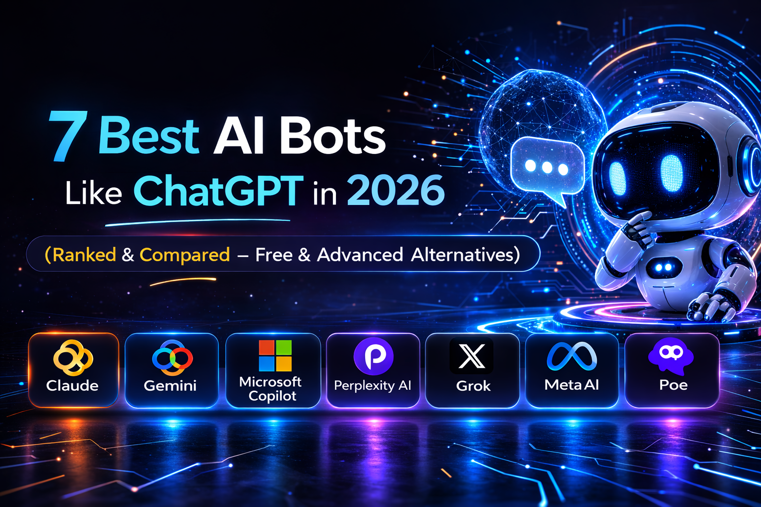 7 Best AI Chatbots Like ChatGPT in 2026 (Free + Paid Tools Compared ...