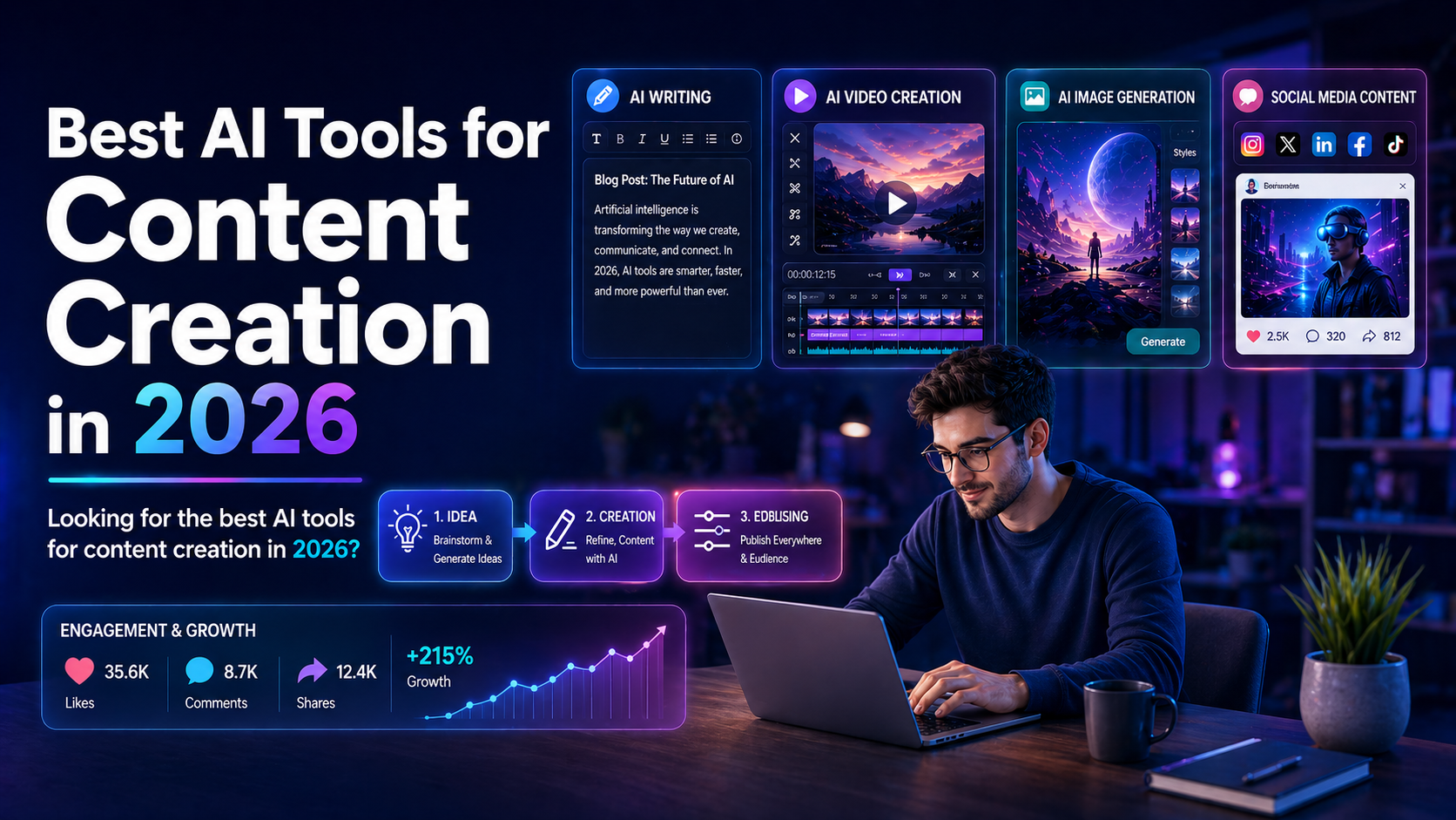 Best AI Tools for Content Creation in 2026 (Free & Paid Tools Compared ...